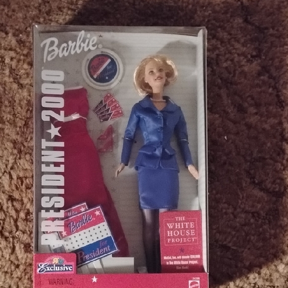 Barbie | Toys | Barbie Exclusive President 200 Doll In Blue And Red ...